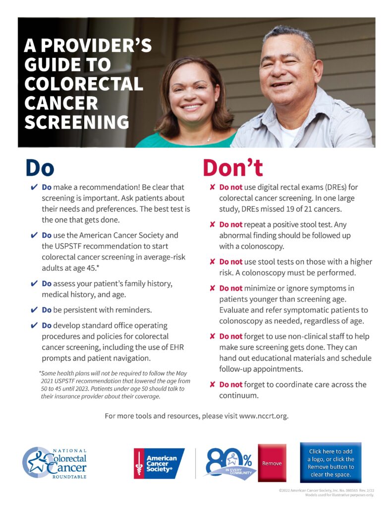 The Dos and Don’ts of Colorectal Cancer Screening - North Dakota Cancer ...