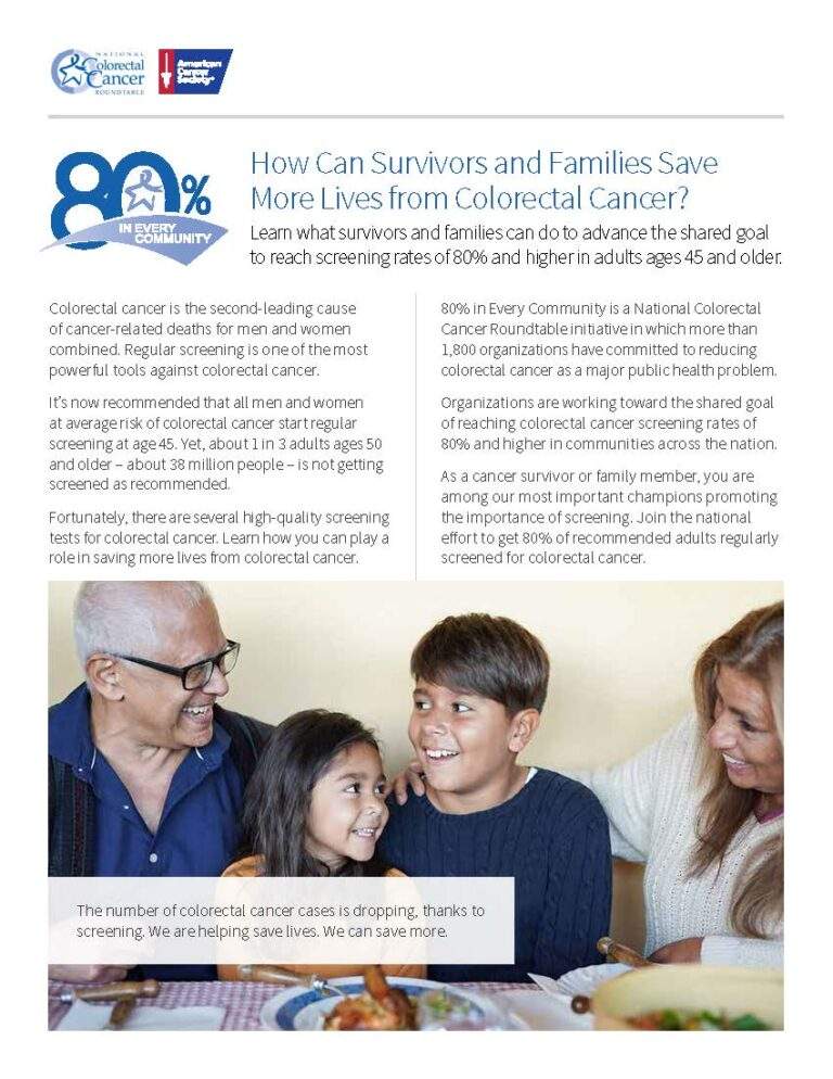 How Can Survivors And Families Save More Lives From Colorectal Cancer